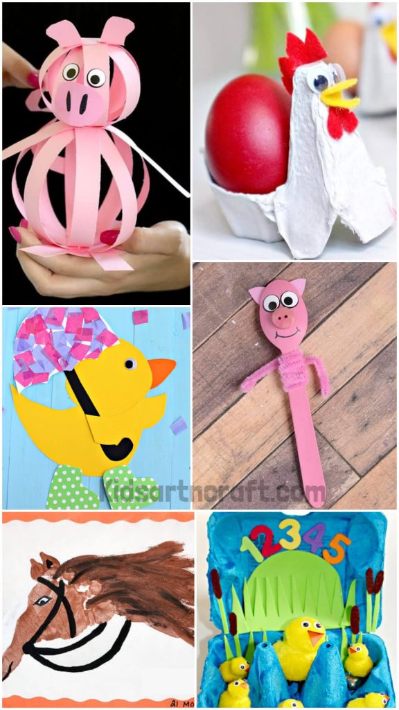 Farm Animal Crafts For Kids - Kids Art & Craft