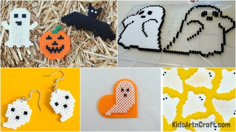 Ghost Perler Beads Ideas To Make With Kids - Kids Art & Craft