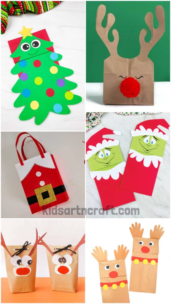 Paper Bag Crafts & Activities for Christmas - Kids Art & Craft
