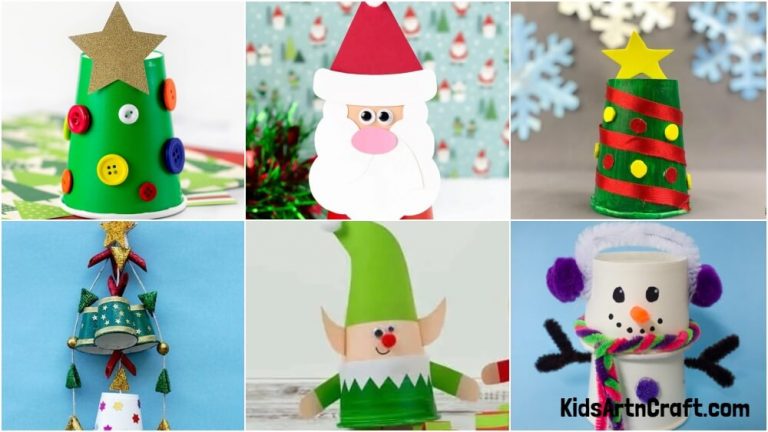 Paper Cup Craft Ideas For Christmas - Kids Art & Craft
