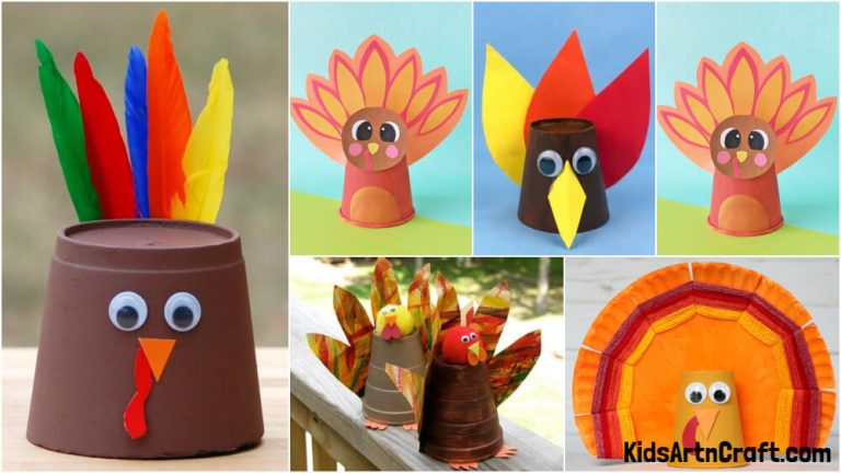 Paper Cup Turkey Crafts - Kids Art & Craft