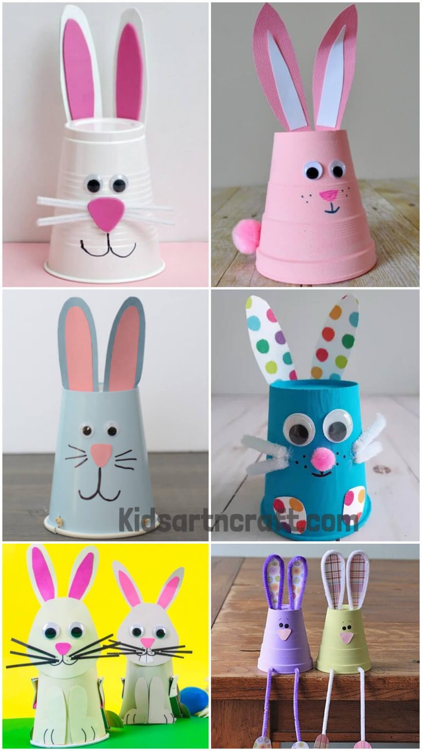 Rabbit Paper Cup Craft Ideas - Kids Art & Craft