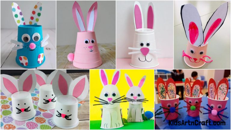 Rabbit Paper Cup Craft Ideas - Kids Art & Craft