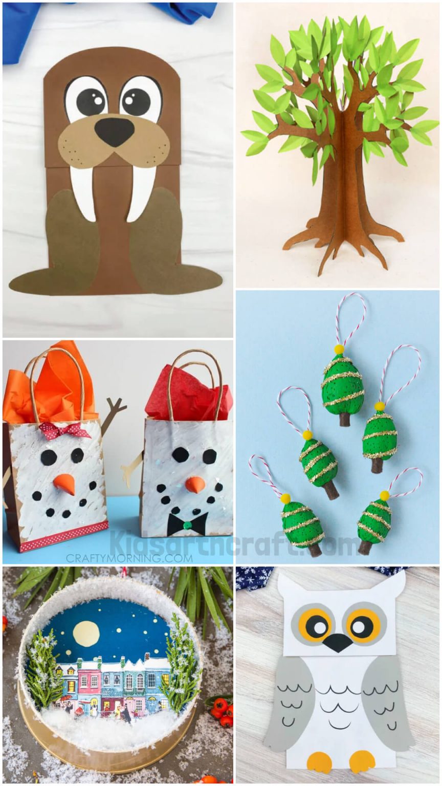 Recycled Winter Craft Ideas For Kids - Kids Art & Craft