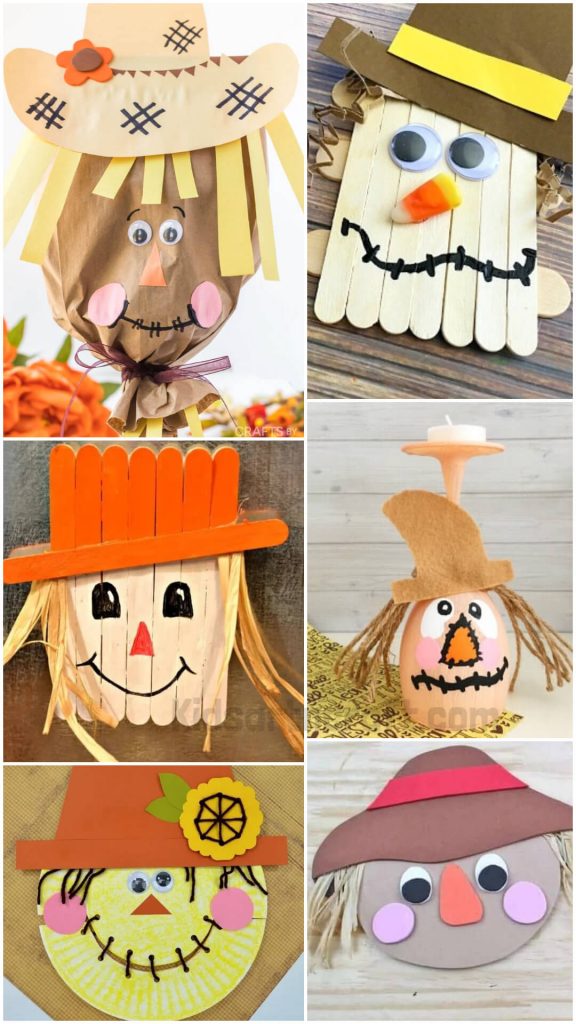 DIY Scarecrow Craft Ideas - Kids Art & Craft