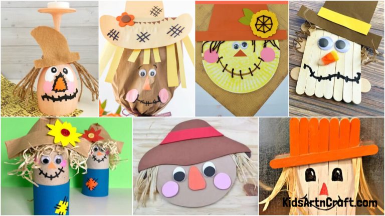 DIY Scarecrow Craft Ideas - Kids Art & Craft