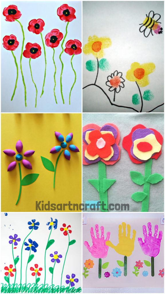 Spring Flower Crafts for Kids - Kids Art & Craft