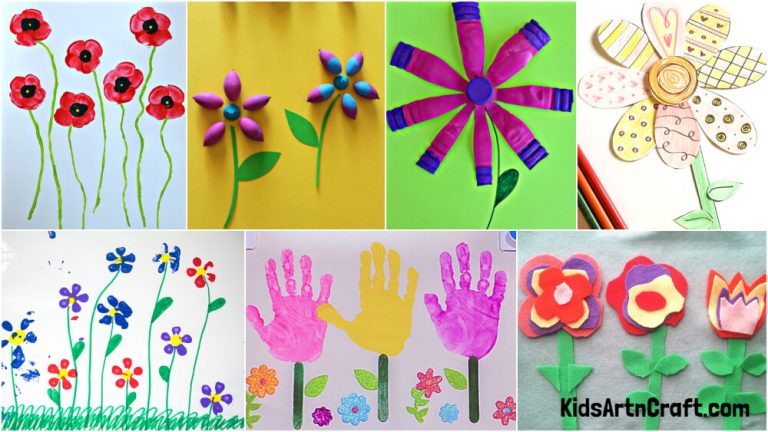 Spring Flower Crafts for Kids - Kids Art & Craft
