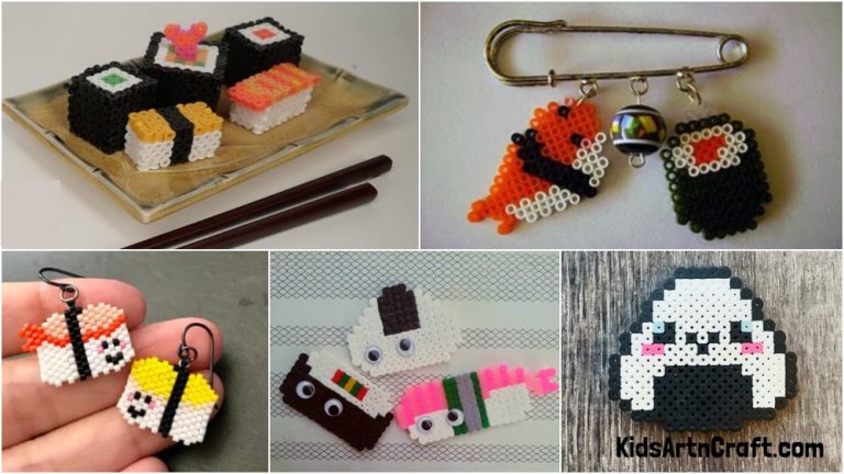 Tasty Sushi Perler Bead Patterns - Kids Art & Craft