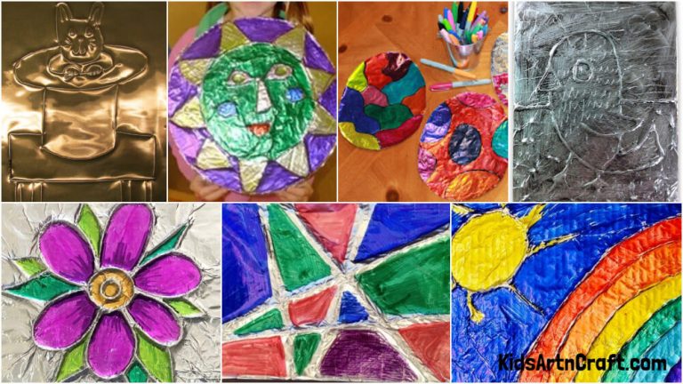 Tin Foil Art For Toddlers - Kids Art & Craft