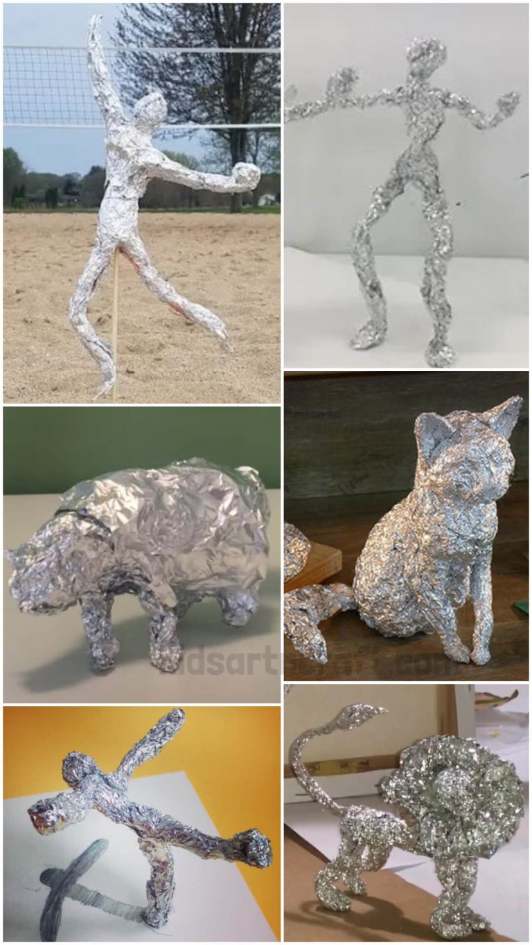 Tin Foil Art Sculpture Ideas - Kids Art & Craft