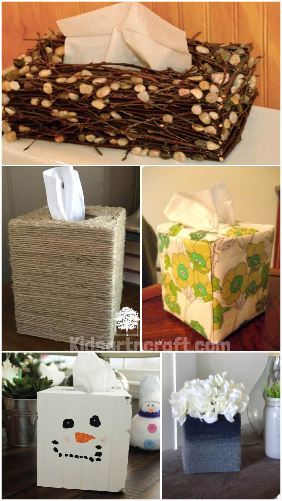 DIY Decorative Tissue Boxes - Kids Art & Craft