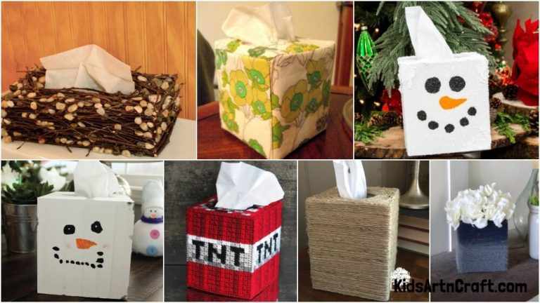 DIY Decorative Tissue Boxes - Kids Art & Craft