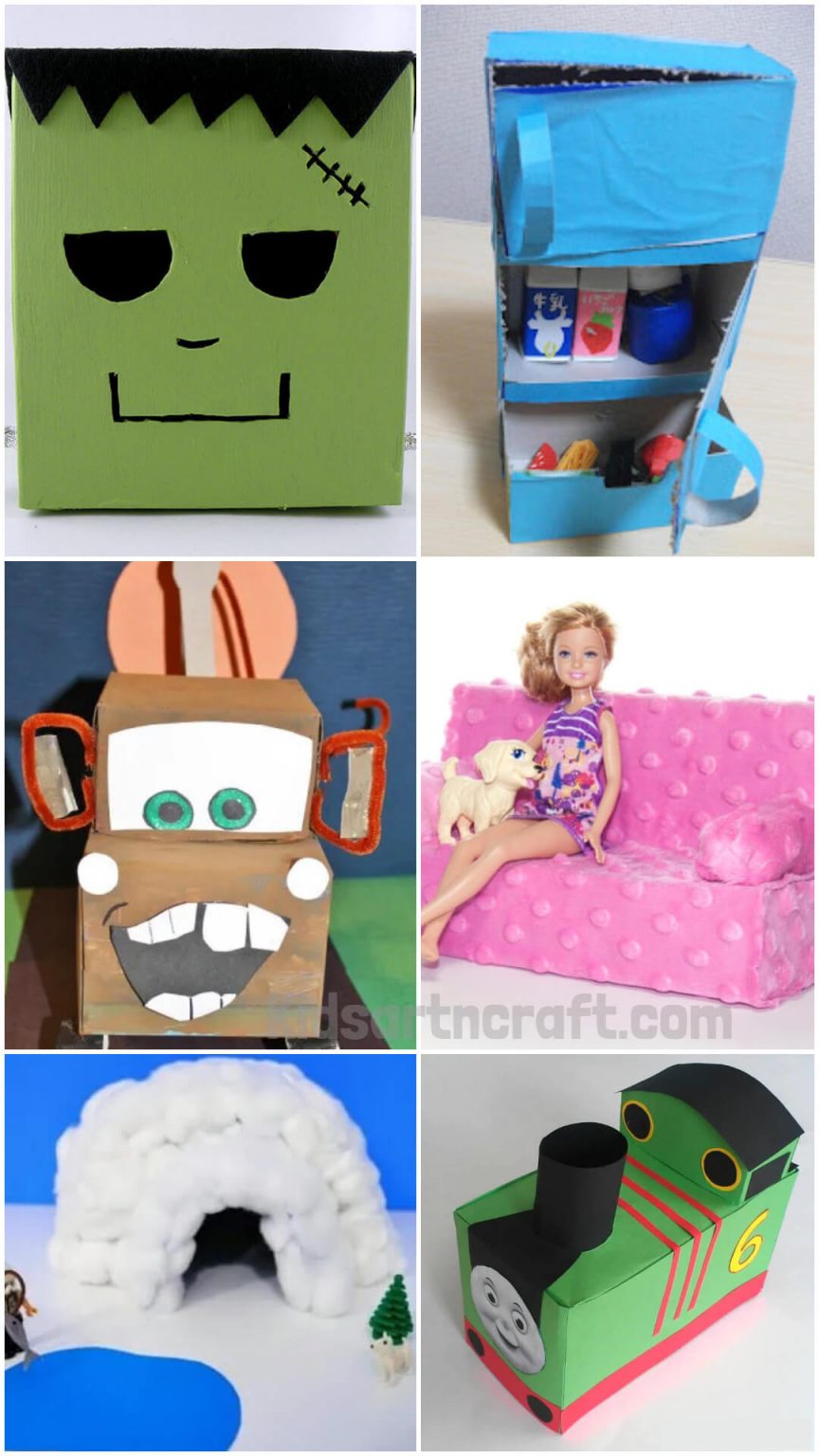 DIY Tissue box craft Ideas - Kids Art & Craft
