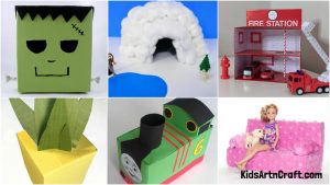 DIY Tissue box craft Ideas - Kids Art & Craft