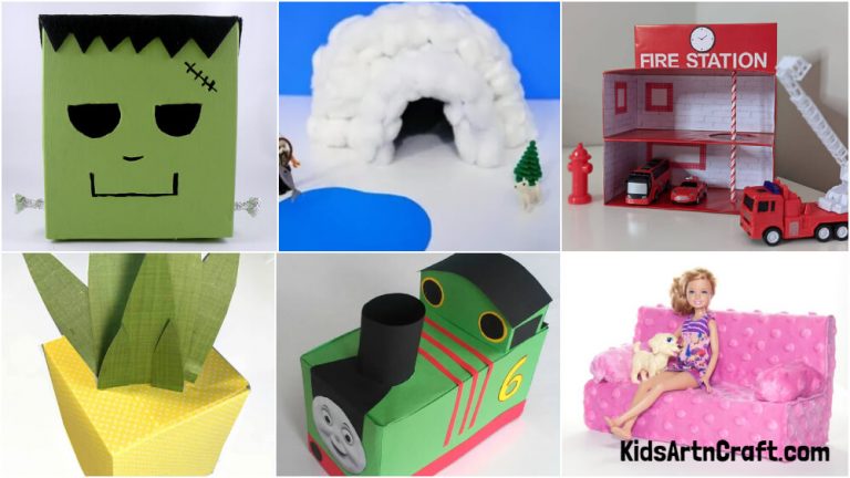 DIY Tissue box craft Ideas - Kids Art & Craft