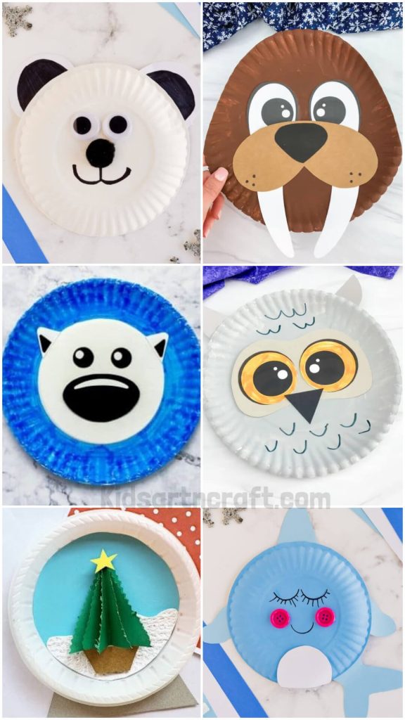 Winter Crafts With Paper Plates For Kids - Kids Art & Craft