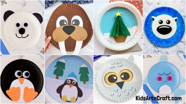 Winter Crafts With Paper Plates For Kids - Kids Art & Craft