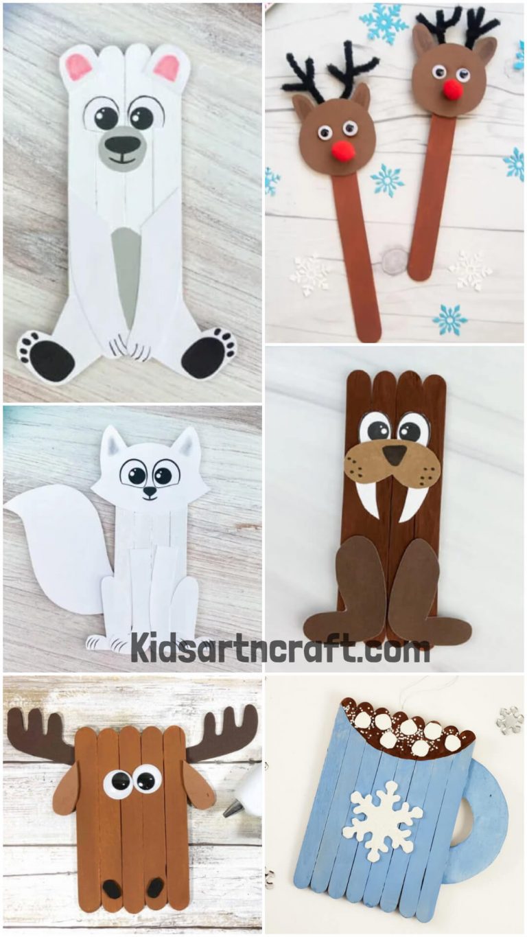 Winter Crafts Using Popsicle Sticks For Kids - Kids Art & Craft