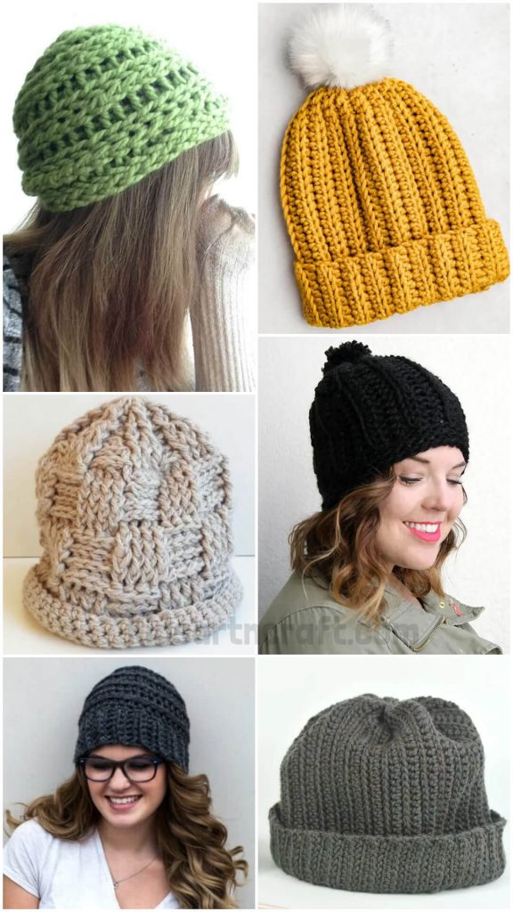 Winter Hat Patterns For Teenagers & Adults - Kids Art & Craft