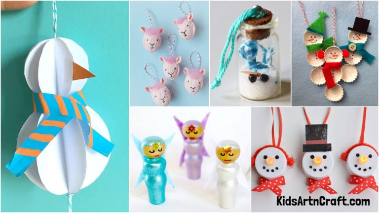 Beautiful Winter Ornaments Craft Ideas - Kids Art & Craft