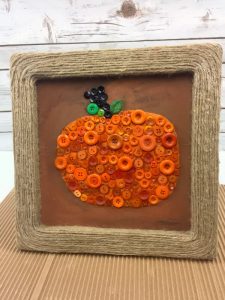 Beautiful Fall Button Crafts - Kids Art & Craft