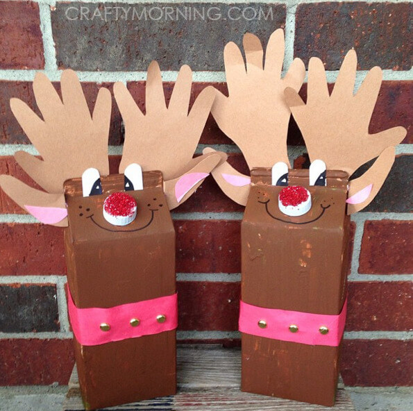 Milk Jug Christmas Crafts - Kids Art & Craft