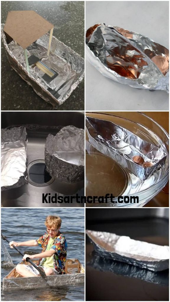 Aluminum Foil Boat Design Ideas - Kids Art & Craft