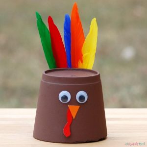 Paper Cup Turkey Crafts - Kids Art & Craft