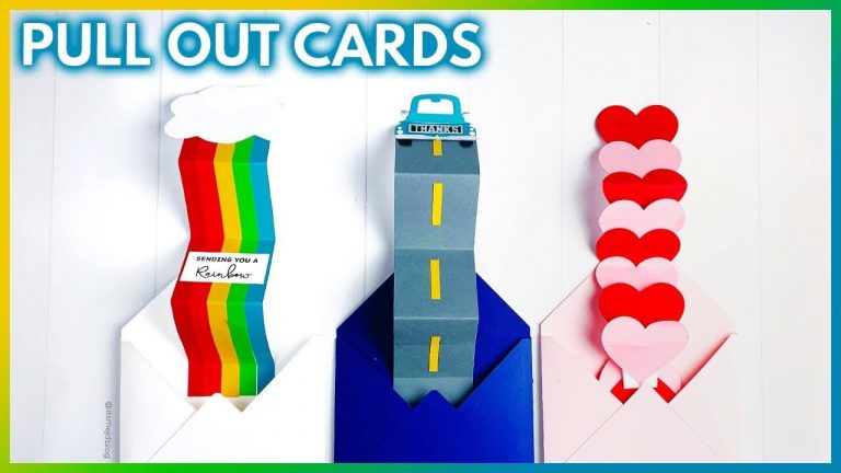 Pull Out Paper Card Ideas - Kids Art & Craft