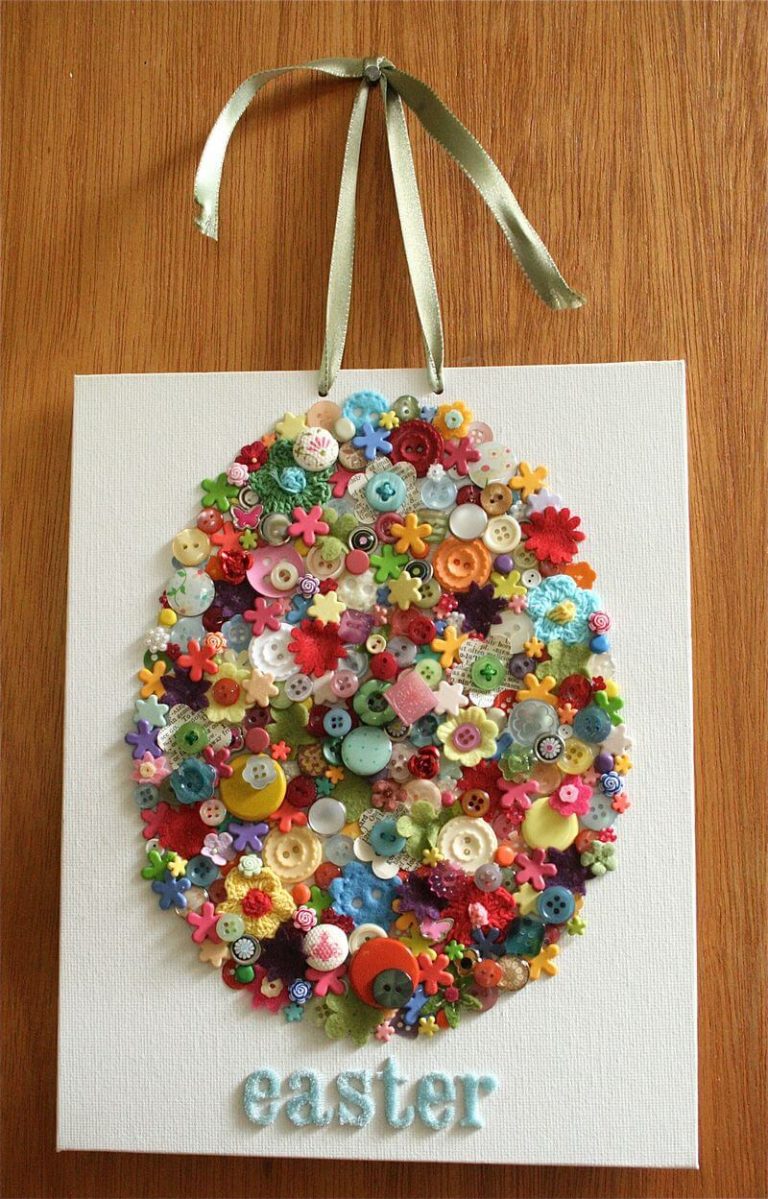 Button Crafts For Easter - Kids Art & Craft