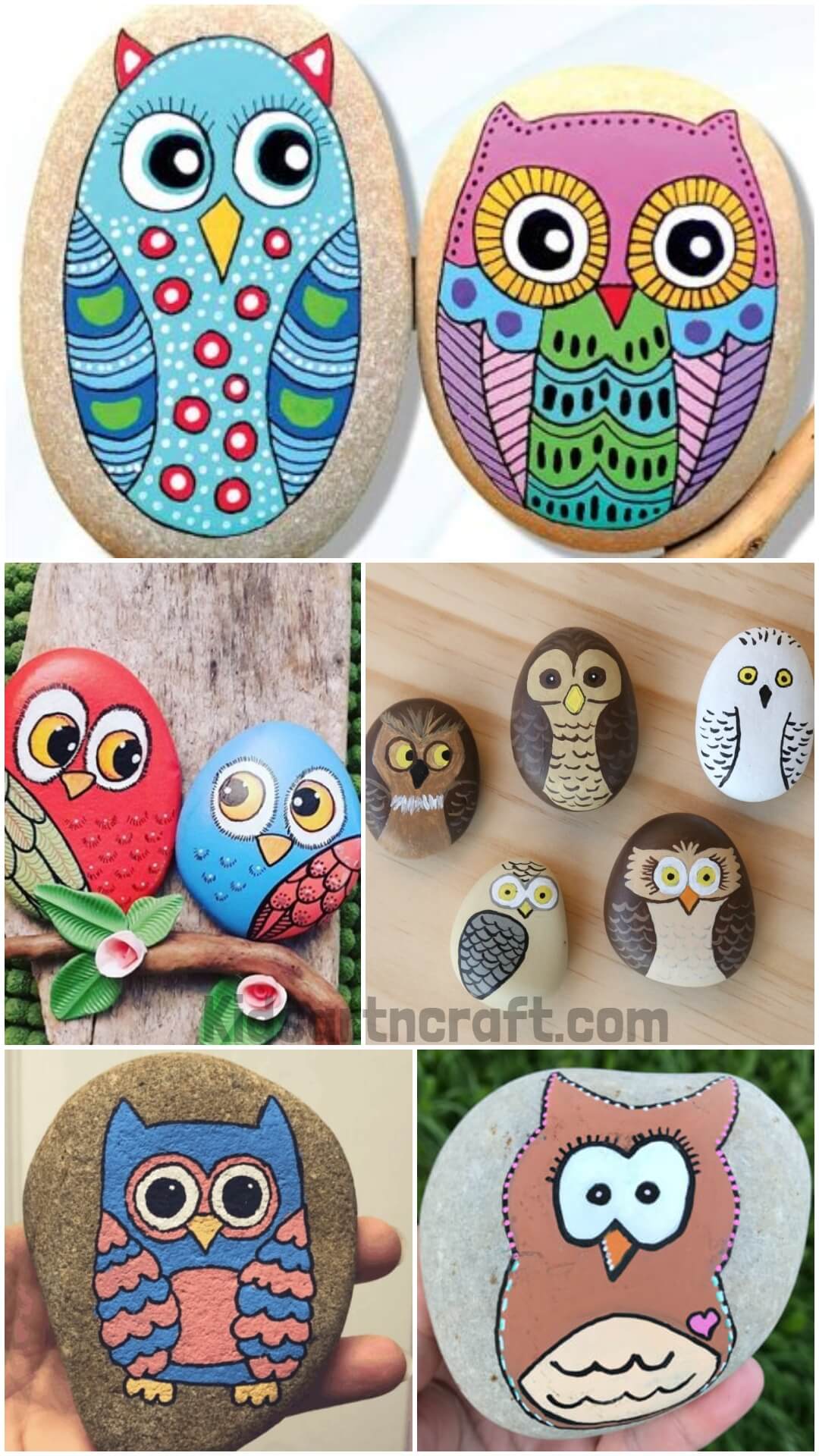 Beautiful Owl Rock Painting Ideas - Kids Art & Craft
