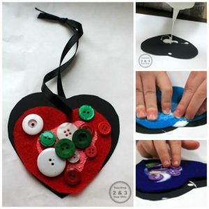 DIY Felt Button Crafts for Kids - Kids Art & Craft