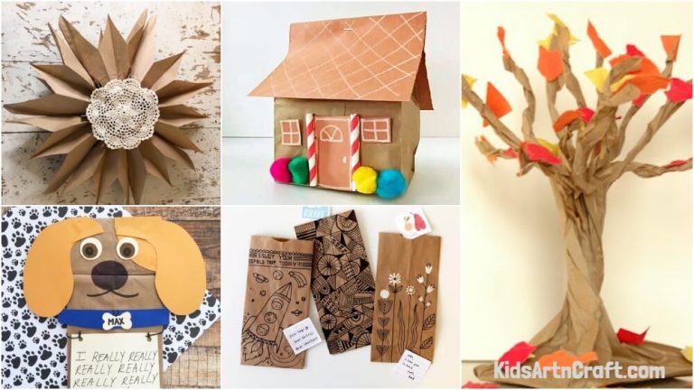 Brown Paper Bag Decoration Ideas - Kids Art & Craft