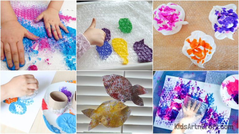 Bubble Wrap Sensory Activities For Toddlers - Kids Art & Craft