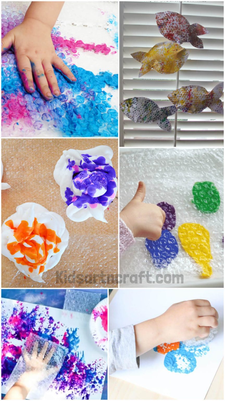 Bubble Wrap Sensory Activities For Toddlers - Kids Art & Craft