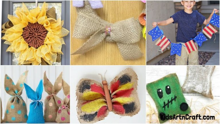 Burlap Sack Craft Ideas - Kids Art & Craft