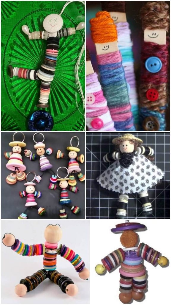 Button Doll Craft Tutorials for Kids - Kids Art & Craft
