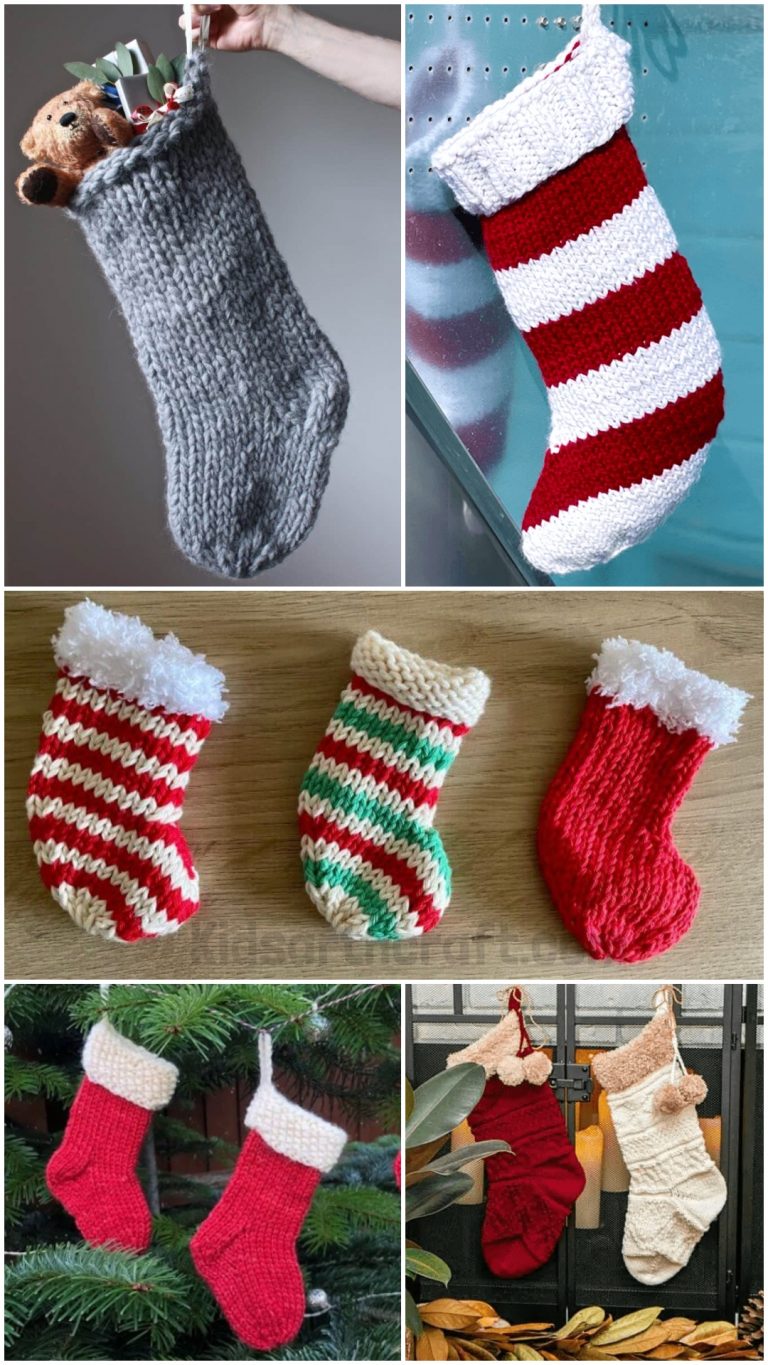 Christmas Stocking Knitting Patterns Ideas - Kids Art & Craft