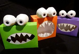 Recycled Tissue Box Monster Crafts - Kids Art & Craft