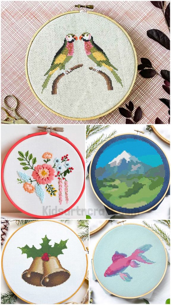Cross Stitch Pattern Ideas For Beginners - Kids Art & Craft
