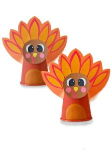 Paper Cup Turkey Crafts - Kids Art & Craft