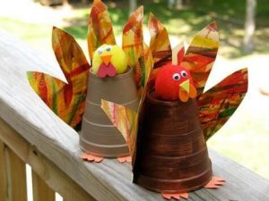 Paper Cup Turkey Crafts - Kids Art & Craft
