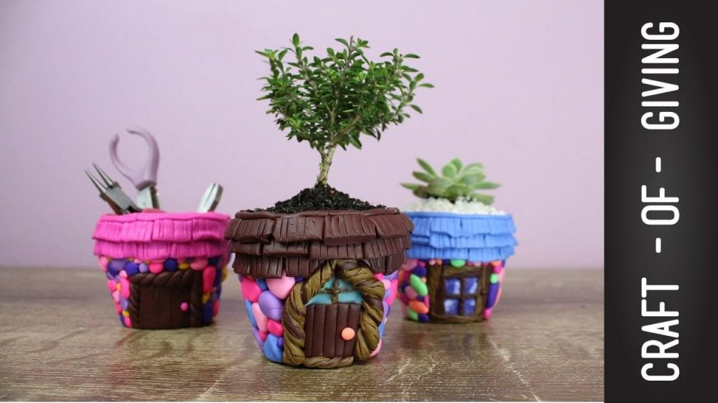 Polymer Clay Planter Crafts Ideas - Kids Art & Craft