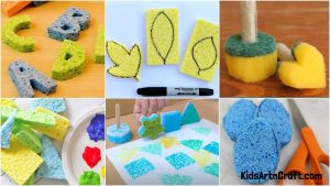 DIY Sponge Stamps for Kids - Kids Art & Craft