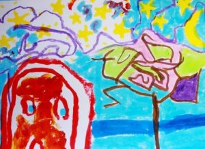 Tempera Paint Sticks Art Projects for Kids - Kids Art & Craft