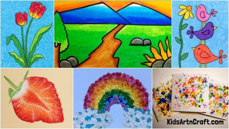 Easy Art Projects With Paper And Crayons - Kids Art & Craft