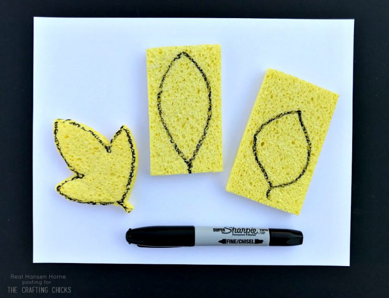 DIY Sponge Stamps For Kids - Kids Art & Craft