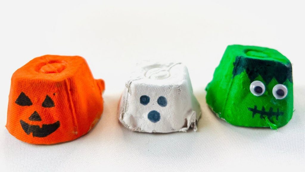 Egg Carton Craft For Halloween - Kids Art & Craft