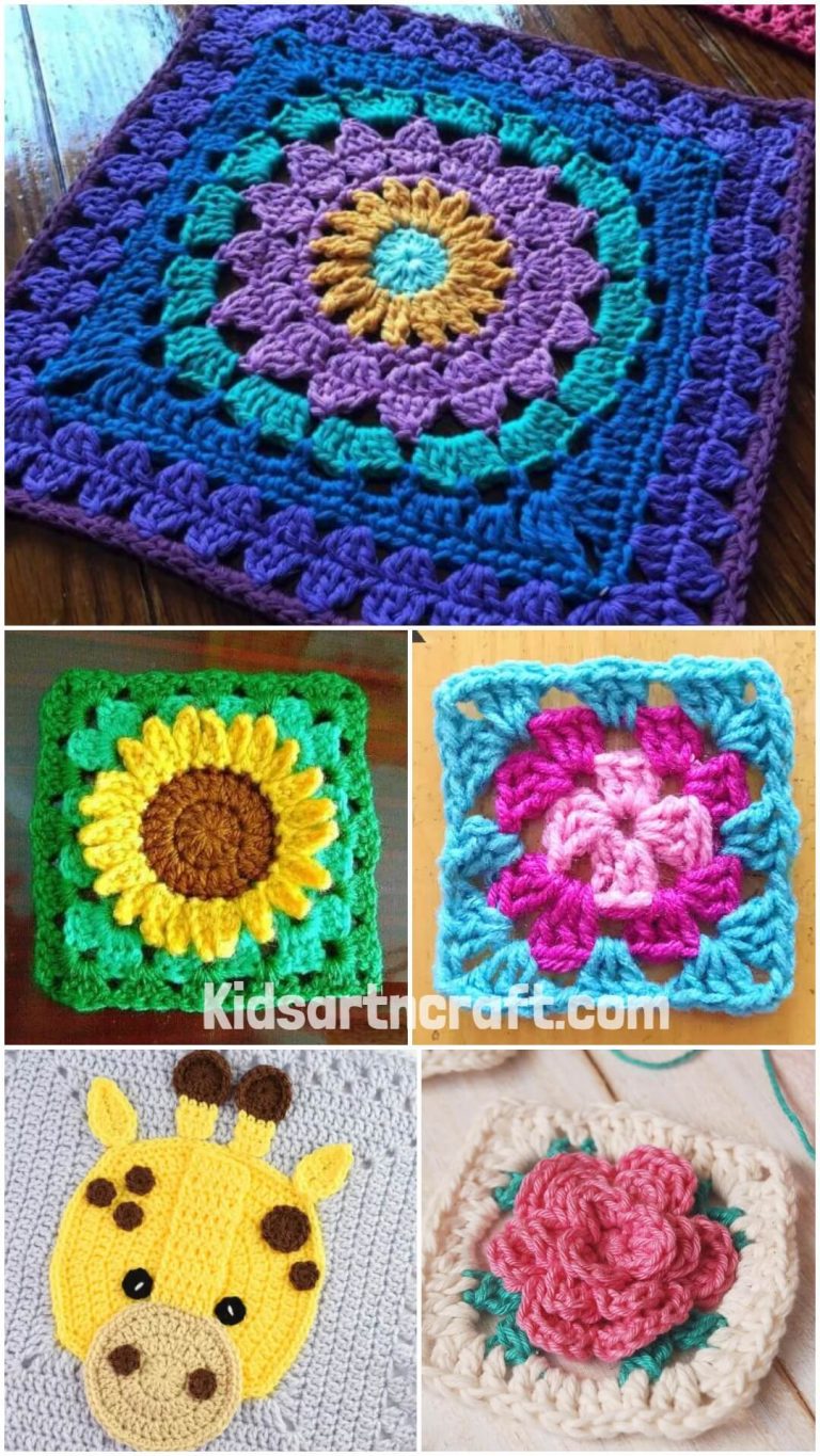Easy Granny Square Patterns To Make - Kids Art & Craft